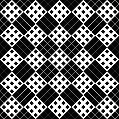 Abstract Black And White Diagonal Square Pattern Background Design