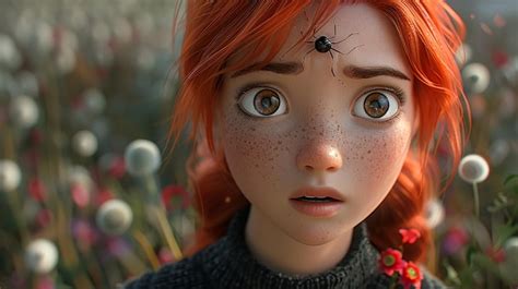 Premium Photo A Redhead Wearing A Black Sweater Smiling With Love