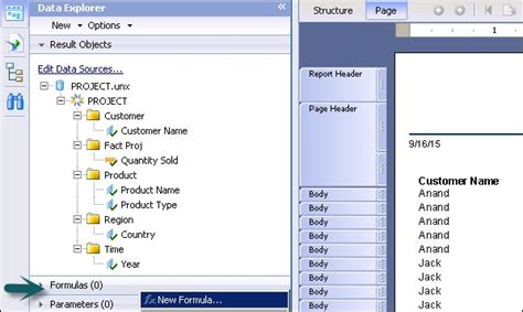 Creating And Modifying Formulas