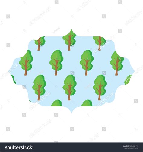 Trees Pattern Design Stock Vector Royalty Free Shutterstock