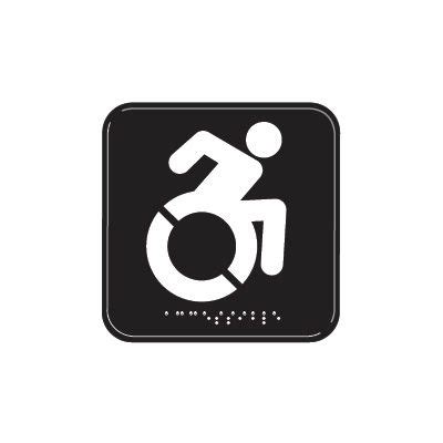 Dynamic Accessibility Symbol Graphic ADA Braille Tactile Signs Seton Canada