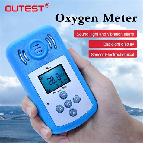 Outest Oxygen O2 Concentration Detector Mini Oxygen Meter O2 Tester Gas Analyzer With Lcd