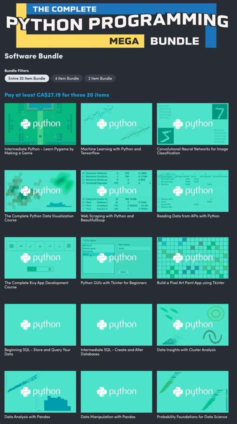 Lbabinz 🇨🇦 On Twitter Humble Software Bundle The Complete Python