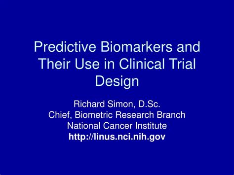 Ppt Predictive Biomarkers And Their Use In Clinical Trial Design Powerpoint Presentation Id