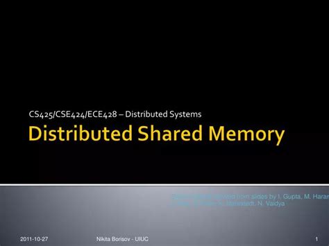 Ppt Distributed Shared Memory Powerpoint Presentation Free Download