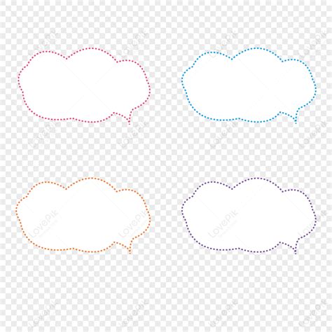 Gambar Kotak Dialog Dialog Gelembung Komposisi Warna Warni Coretan