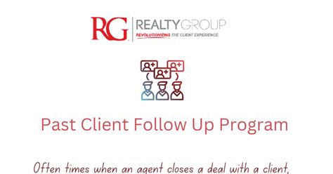 Past Client Follow Up Program Website