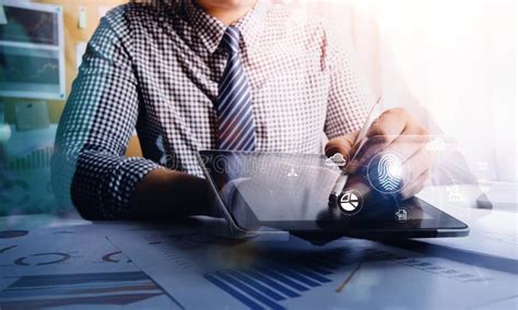 Fingerprint Biometric Digital Scan Technology Graphic Interface Showing Man Finger With Print