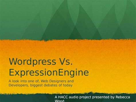 Pptx Wordpress Vs Expressionengine Dokumentips
