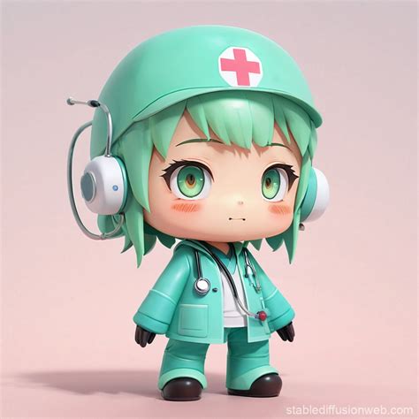 Cute Anime Mascot With Medical Theme Stable Diffusion Online