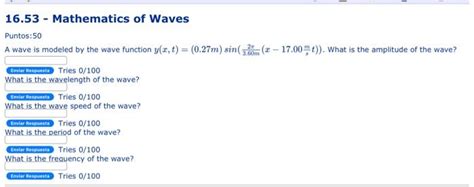 Solved A Wave Is Modeled By The Wave Function Chegg