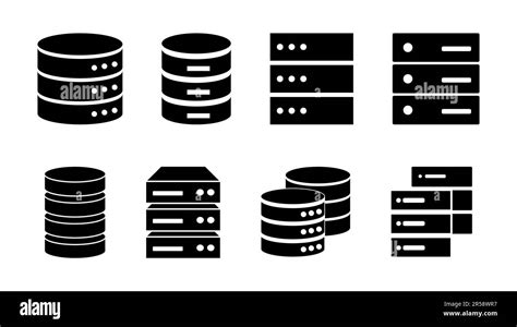 Database Icon Set Database Vector Icon Stock Vector Image And Art Alamy