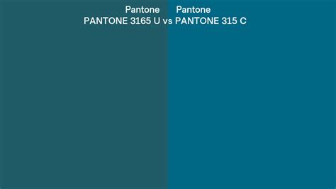 Pantone 3165 U Vs Pantone 315 C Side By Side Comparison