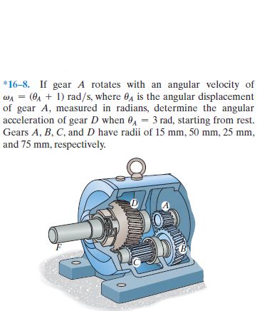 Answered If Gear A Rotates With An Angular Velocity Of WA A Rad S Where Is