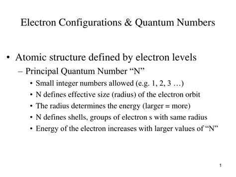 Ppt Electron Configurations And Quantum Numbers Powerpoint Presentation Id 3788388