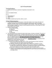 Exploring Primate Evolution Fossils Traits And Groups Course Hero