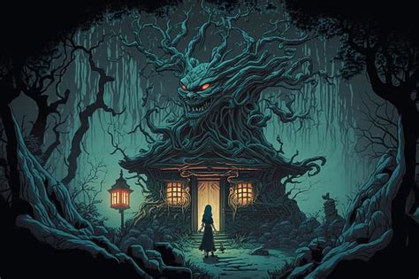 1024x768px Free Download Hd Wallpaper Ai Art Shrine Yokai