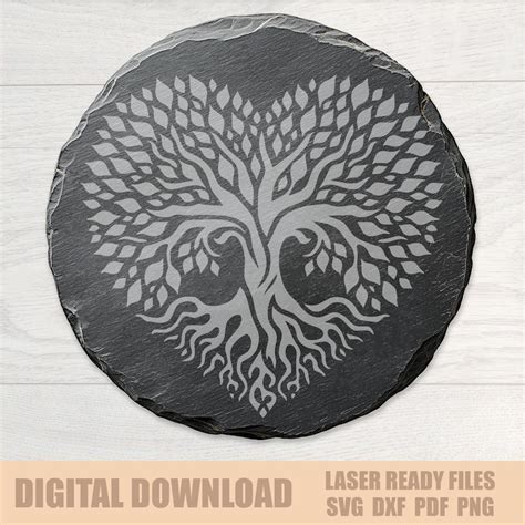 Love Tree Of Life SVG Laser File Tree Of Life Clipart Valentines Day SVG Tree Of Love Png Pdf
