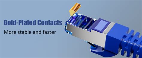 Cat 6 Ethernet Cable 50ft Outdoor And Indoor Ftp Shielded Ethernet Cable 23awg Heavy