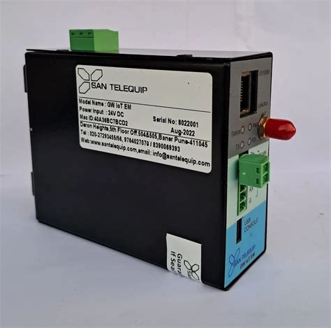 Gw Iot Em Iot Gateway Using Ethernet Wan And Wi Fi Interface At ₹ 8625 Piece Iot Products In