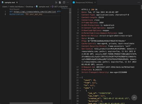 windows環境でのrest api実行について treasure data support engineering team blog