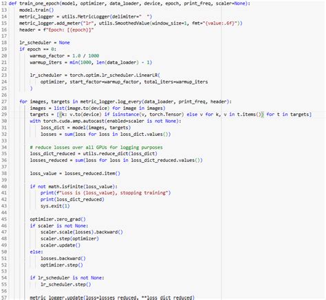 implement focal loss in train one epoch function vision pytorch forums