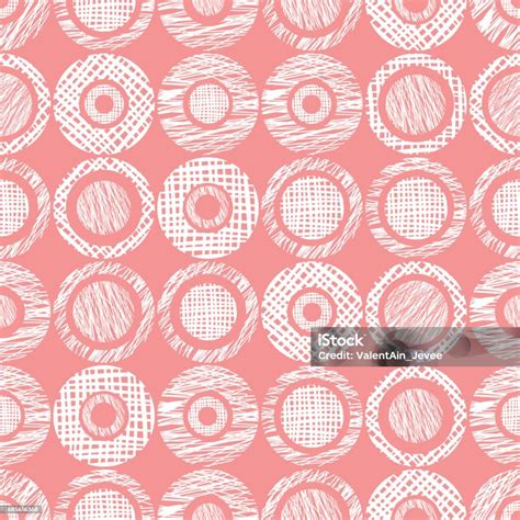 동그라미와 원활한 벡터 기하학 패턴 손으로 그리는 끝 없는 배경 질감 기하학적 수치 포장 웹 배경 위한 파스텔 그래픽 일러스트 템플릿 검은색에 대한 스톡 벡터 아트 및 기타