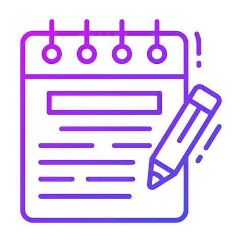 Trendy Vector Design Of Notepad Writing Pad Concept 22998834 Vector