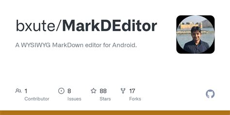 Github Bxutemarkdeditor A Wysiwyg Markdown Editor For Android