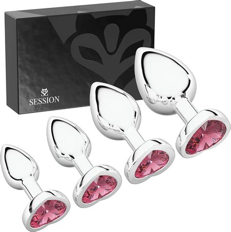 Session Jewel Butt Plug Beginner 4 Piece Set Extra Small Small Medium Large