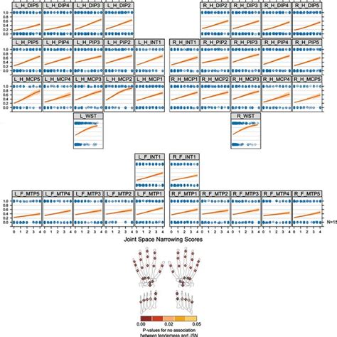 radiographical scores and joint activity counts patient level data
