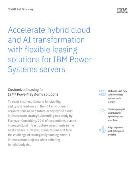 accelerate hybrid cloud and ai transformation with flexible leasing