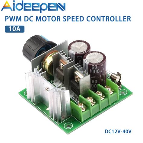 Ready StockOriginal Aideepen PWM DC Motor Speed Controller A DC V V With Baffle Plate