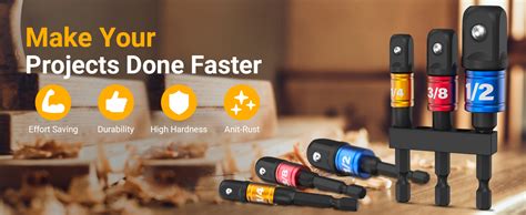 Impact Grade Socket Adapter Set Pcs Extension Bit Set Socket Wrench