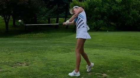 😱폭발력 장난아님😱왼발 딛는 파워로 클럽 끌어오기💖신혜진 프로 스윙 미녀골퍼 Youtube