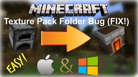 Minecraft Texture Pack Folder Fix Mac And Windows All Minecraft Versions Youtube
