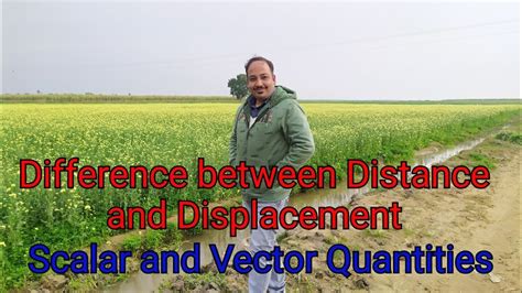 Difference Between Distance And Displacement Class 11 In Hindi