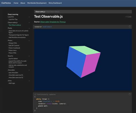 Possible To Embed Observablejs In Shiny For Python Shiny Posit