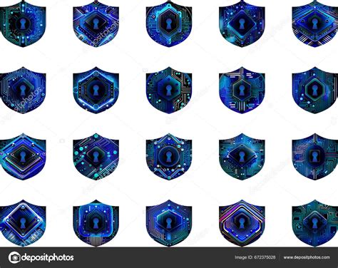 Cyber Security Data Protection Information Protection Encryption Vector Background Padlocks