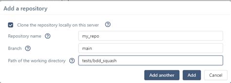 Manage Source Code Management Servers Squash Documentation