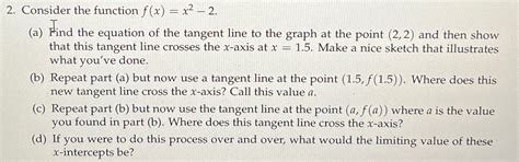 Solved Consider The Function Fxx2 2a ﻿find The