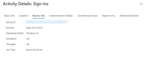 Conditional Access Device Info State Scloud