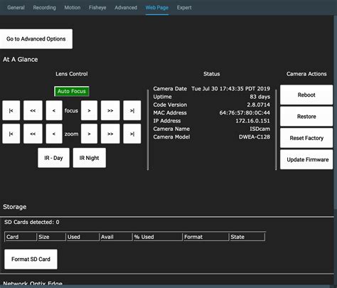 Configuring Device Using Web Page