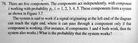 74 there are five components the components act independently with component working with