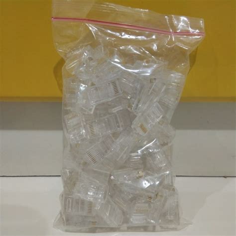 Jual Konektor RJ Connector Konektor Rj Biasa Pack Pcs Shopee Indonesia