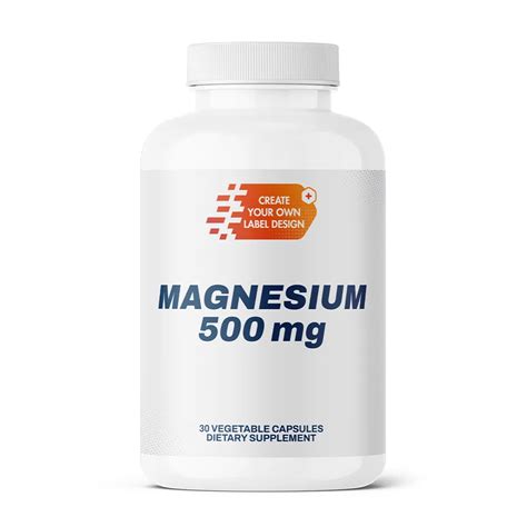 Magnesium 500 Mg Premier Private Label Cpg Nutraceuticals Next Day