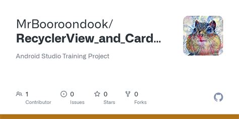 Github Mrbooroondook Recyclerview And Cardview Android Studio Training Project