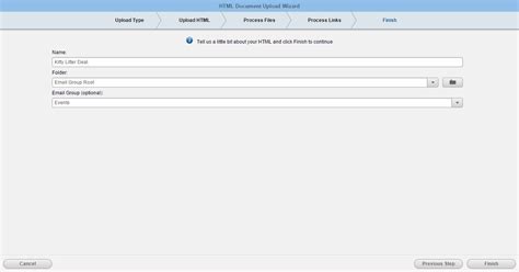 Uploading Html Emails Or Templates
