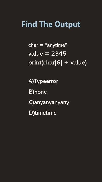 Find The Outputoutput Python Pythonprogramming Programming Code Simpletolearn