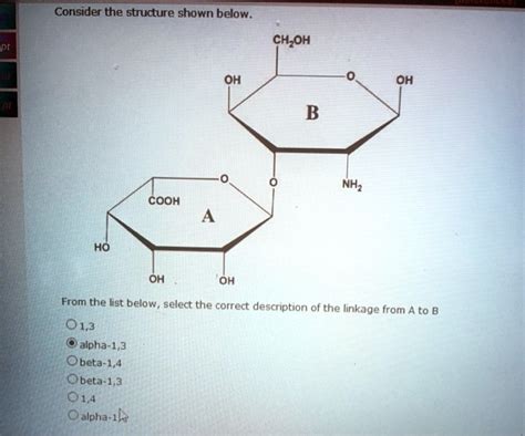 Solved Consider The Structure Shown Below Chzoh Oh Oh B Nhz Cooh Ho Oh